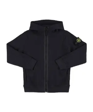 Stone Island Cotton Sweatshirt Hoodie - Blue
