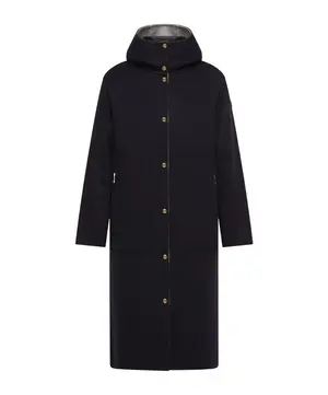 Moncler Anthrene 3-in-1 Wool Cashmere Blend Hooded Down Jacket