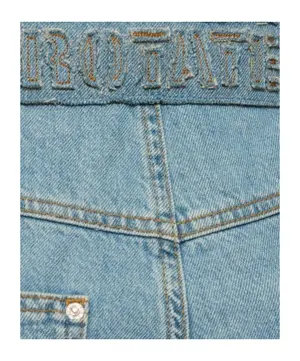 ROTATE BY BIRGER CHRISTENSEN Logo Wide-leg Denim Trousers