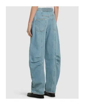 ROTATE BY BIRGER CHRISTENSEN Logo Wide-leg Denim Trousers