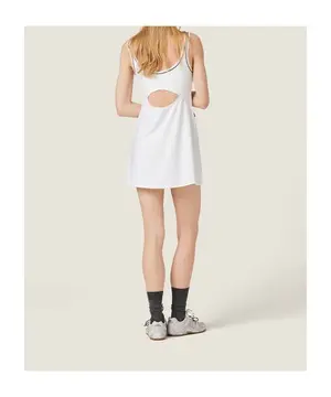 Miu Miu Sleeveless Halterneck Mini Dress