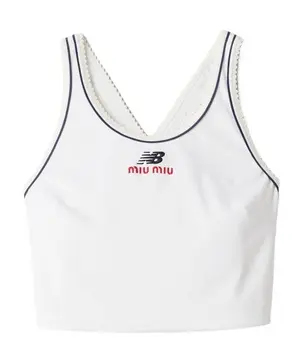 Miu Miu Stretch Technical Jersey Tank Top