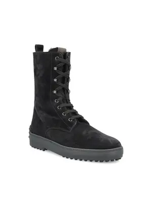 TOD'S Lace-up Ankle Boots - Black