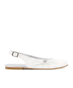 Monnalisa Embellished Bow Ballerina Flats