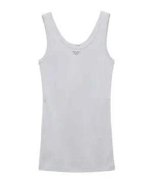 Prada Ribbed Knit Tank Top