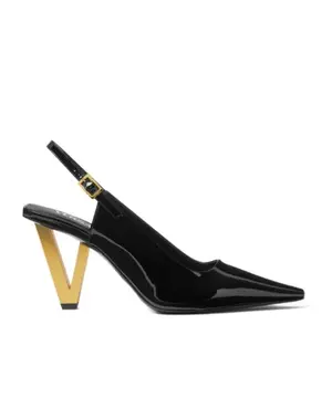 Versace V-shaped Heel Slingback Pumps
