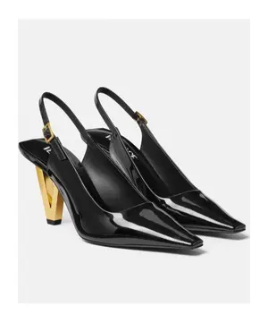 Versace V-shaped Heel Slingback Pumps