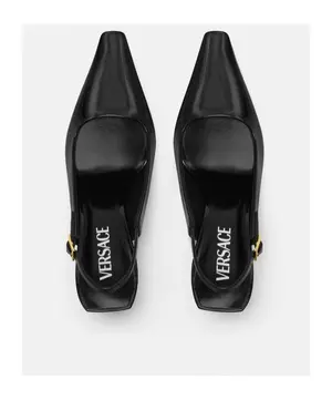 Versace V-shaped Heel Slingback Pumps
