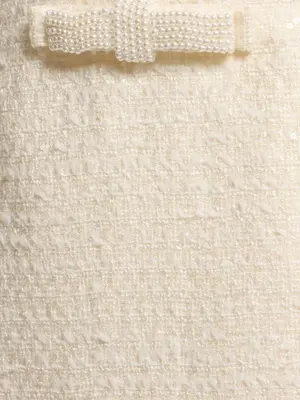 SELF-PORTRAIT Embellished Bow Detail Mini Dress