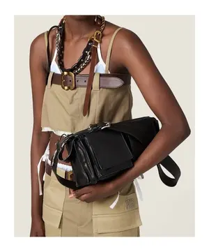 Miu Miu Belted Chino Top With Raw Edge Lining