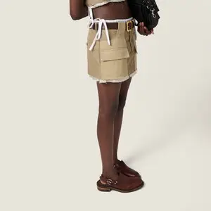 Miu Miu Belted Cargo Mini Skirt