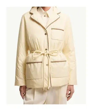Moncler Tieche Belted Mid-length Down Jacket