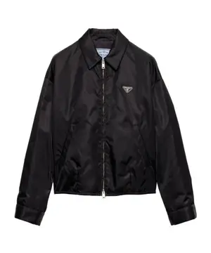 Prada Triangle-logo Shirt-collar Shirt Jacket