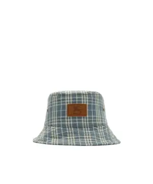 Burberry Check Denim Bucket Hat