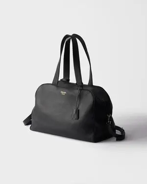 Prada Leather Oversized Duffel Bag