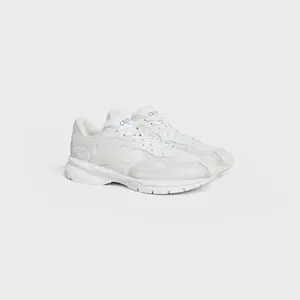 Celine Runner Sneaker In Calfskin, Suede Calfskin And Mesh