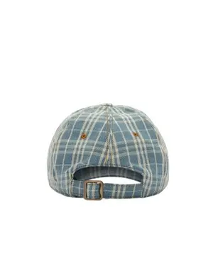 Burberry Check Denim Baseball Cap