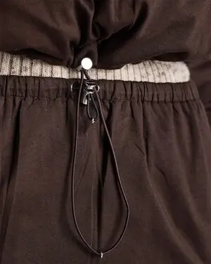 Prada Elasticated Waistband Midi Skirt