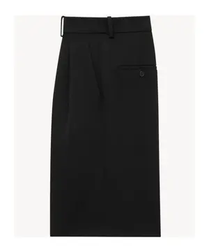 Saint Laurent Bermuda Shorts In Grain De Poudre