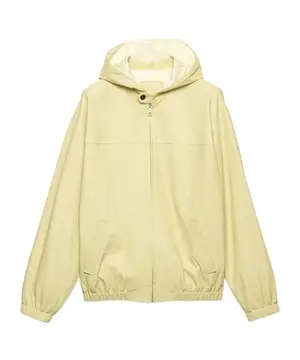 Prada Hooded Nappa Leather Zip-up Jacket
