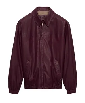 Prada Nappa Leather Zip-up Jacket
