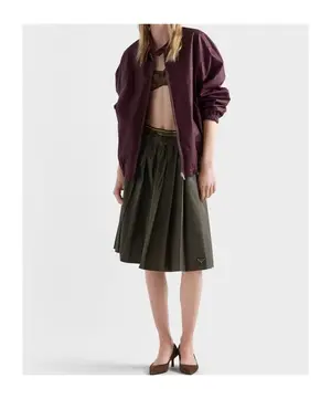 Prada Nappa Leather Zip-up Jacket