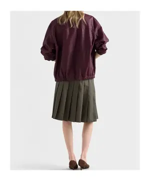 Prada Nappa Leather Zip-up Jacket