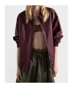Prada Nappa Leather Zip-up Jacket