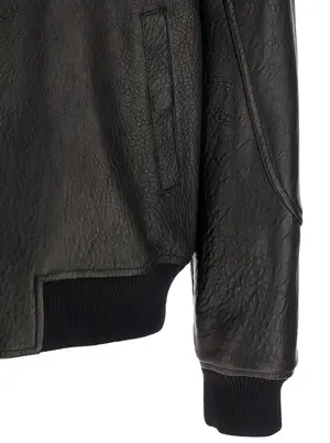 Saint Laurent Zip-up High Neck Blouson