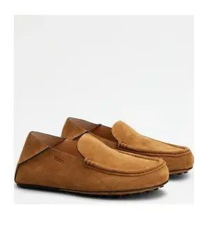 TOD'S Round Toe Slip-on Loafers