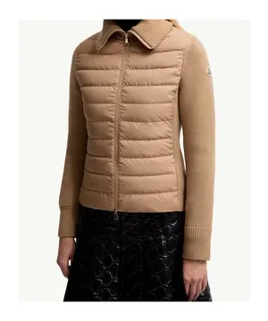 Moncler Padded Zip-up Wool Cardigan