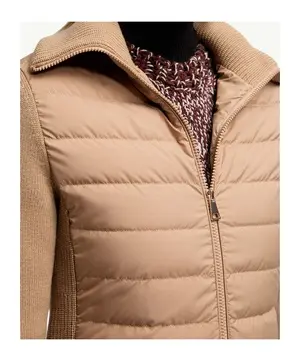 Moncler Padded Zip-up Wool Cardigan