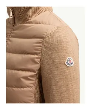 Moncler Padded Zip-up Wool Cardigan