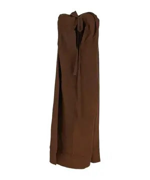 UMA WANG Sleeveless Draped Midi Dress