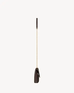 Saint Laurent Cassandre Small Chain Pouch In Lambskin