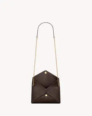 Saint Laurent Cassandre Small Chain Pouch In Lambskin