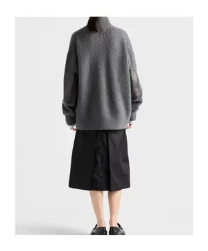 Prada Re-nylon Pleated Midi Skirt
