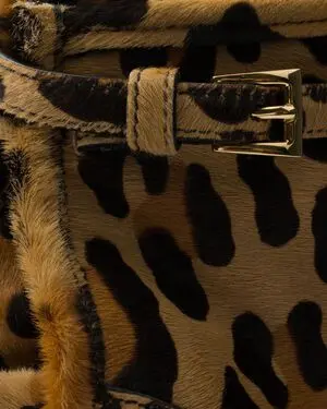 Prada Leopard Printed Medium Tote Bag
