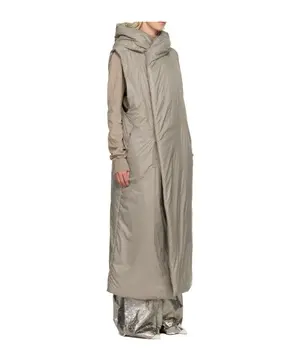 Rick Owens Hooded Satin Coat
