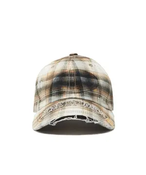 Acne Studios Embroidered Logo Checked Cap