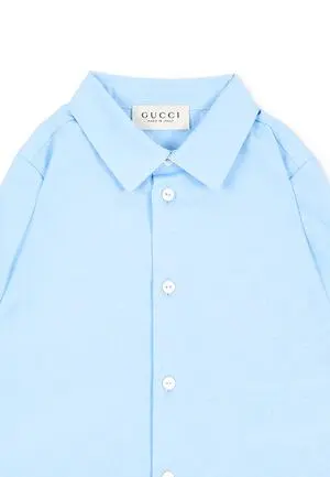 Gucci Long-sleeved Gg Jacquard Shirt