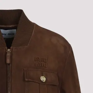 Miu Miu Waxed Suede Jacket