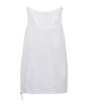 Prada Sleeveless Reversible Mini Dress - White
