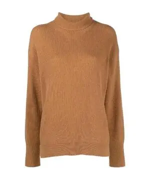 Nanushka Arya Mock-neck Knitted Jumper - Brown