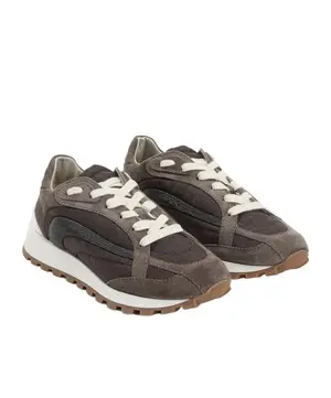 Brunello Cucinelli Embellished Lace-up Sneakers