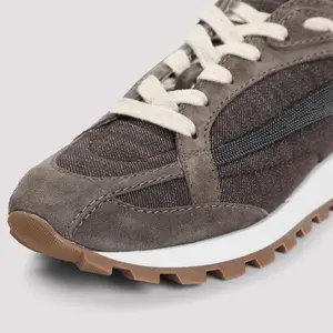 Brunello Cucinelli Embellished Lace-up Sneakers