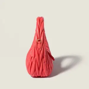 Miu Miu Wander Matelassé Nappa Leather Hobo Bag