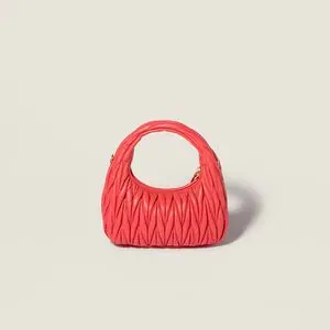 Miu Miu Wander Matelassé Nappa Leather Hobo Bag