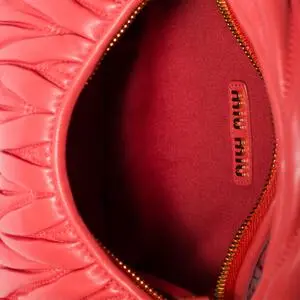 Miu Miu Wander Matelassé Nappa Leather Hobo Bag