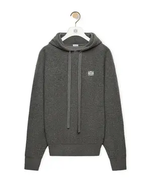 Loewe Drawstring Hoodie - Grey